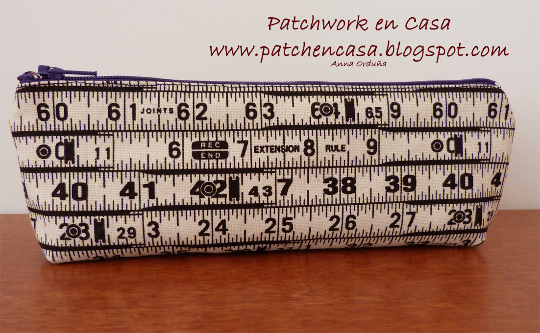 Patchwork en Casa - Patchwork with Love: Tutorial: Estuche con cremallera