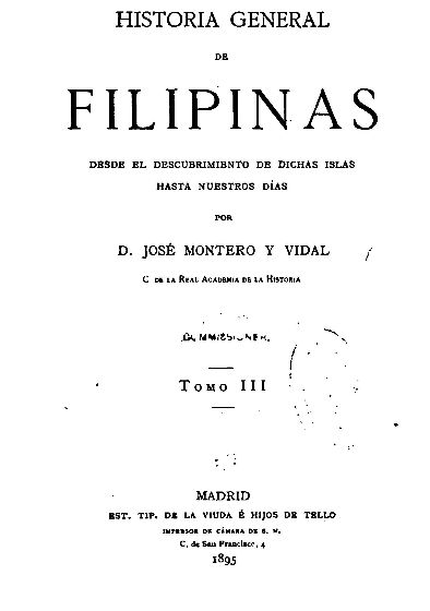 Historia de Filipinas: Historia General de Filipinas