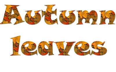 Debbie's Resource Cupboard: Autumn leaves display lettering and poster