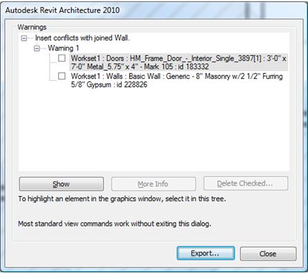 BIM Stuff: Revit's Warning System