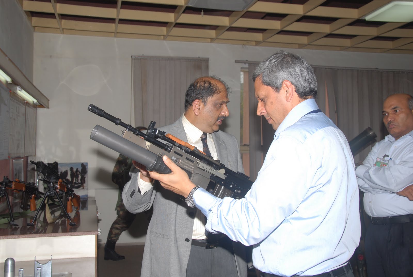 Under Barrel Grenade Launcher (UBGL) developed by the ARDE for the 5 ...