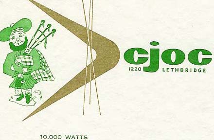 Mike Cleaver's Radio History: My Second Radio Station, CJOC Lethbridge, AB