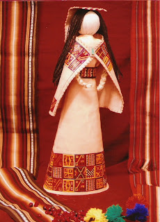 ARTE DE LA LUNA: Muñeca en Cuero " Colla Inca