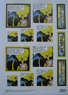 Following Foil Play : Marvel Comics die cut and step by step decoupage