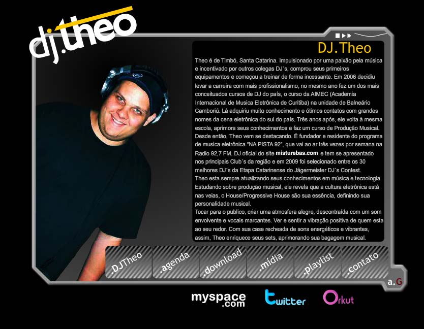 Agência.GAMA: Site do DJ Théo