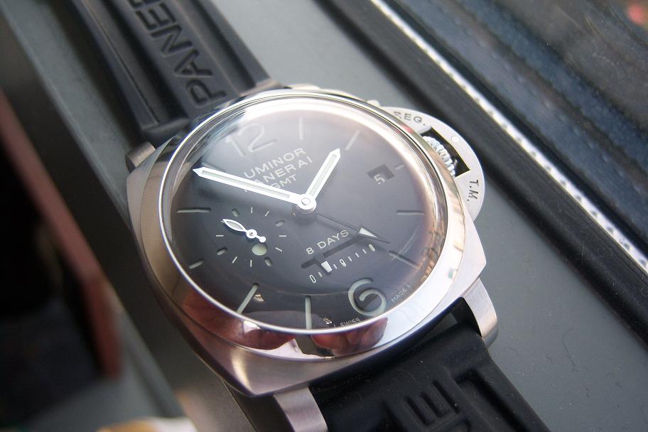 Jam tangan for sale: PANERAI PAM 233 Luminor 1950 8 Days GMT (SOLD)