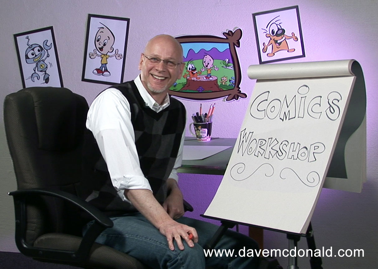 DAVE MCDONALD - Cartoonist & Teaching Artist: DVD- Comics Workshop Kits ...