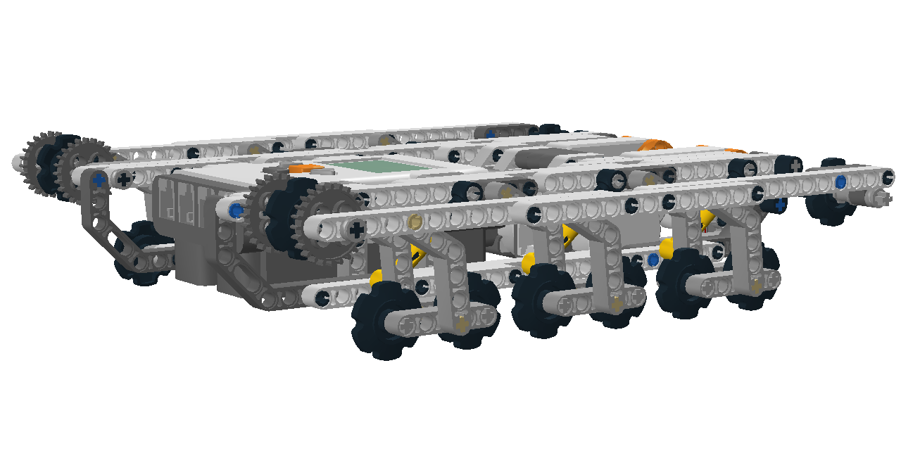 Learning to use Lego Mindstorms NXT: Final version of the tank.