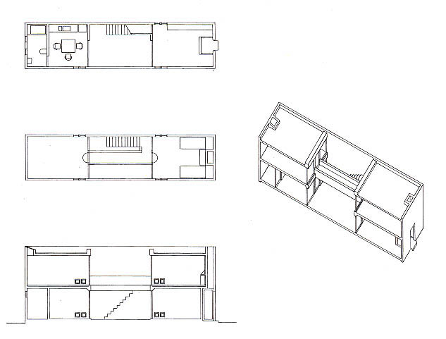 Courtyard House Designs: Azuma House by Tadao Ando