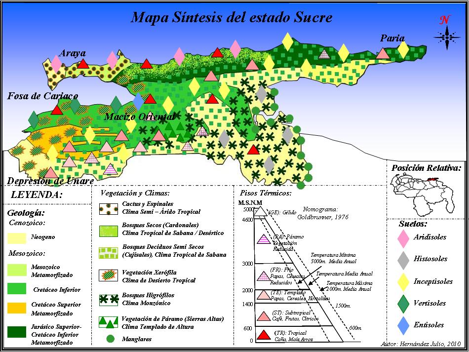 Geohistoria: MORFOESTRUCTURA Y ANÁLISIS FÍSICO DEL ESTADO SUCRE