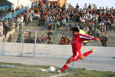thruafghaneyes: ISAF Afghan Football Match In Kabul