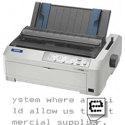 COMUTER OUTPUT DEVICES: DOT MATRIX PRINTERS...
