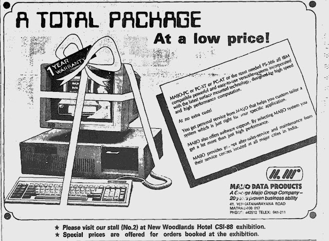 When Machine was coming: Computer Ads from India