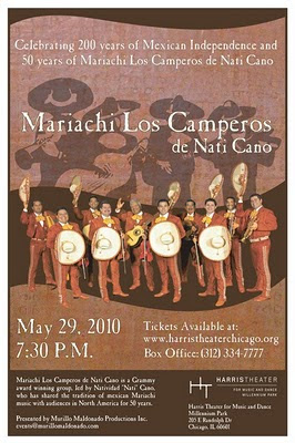 Mexican Dance Ensemble, Chicago IL: Mariachi Los Camperos de Nati Cano.