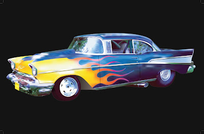Incite Design: '57 Chevy vector illustration done exclusively in Adobe ...