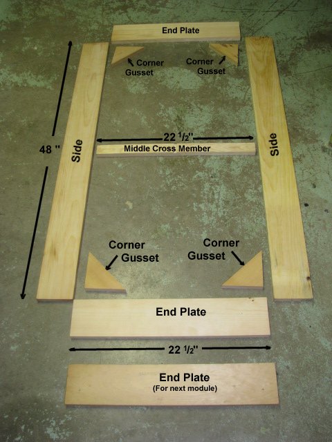 Railway Bob's Module Building Tips: The Finished Module Frames!