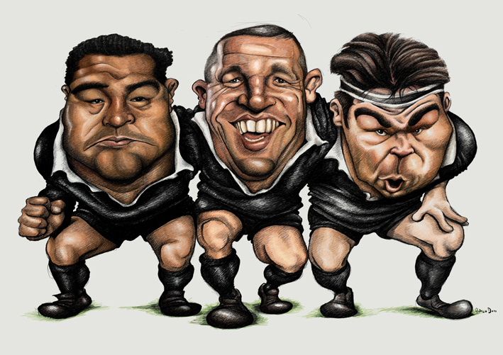 Rugby Caricatures: Dan Carter
