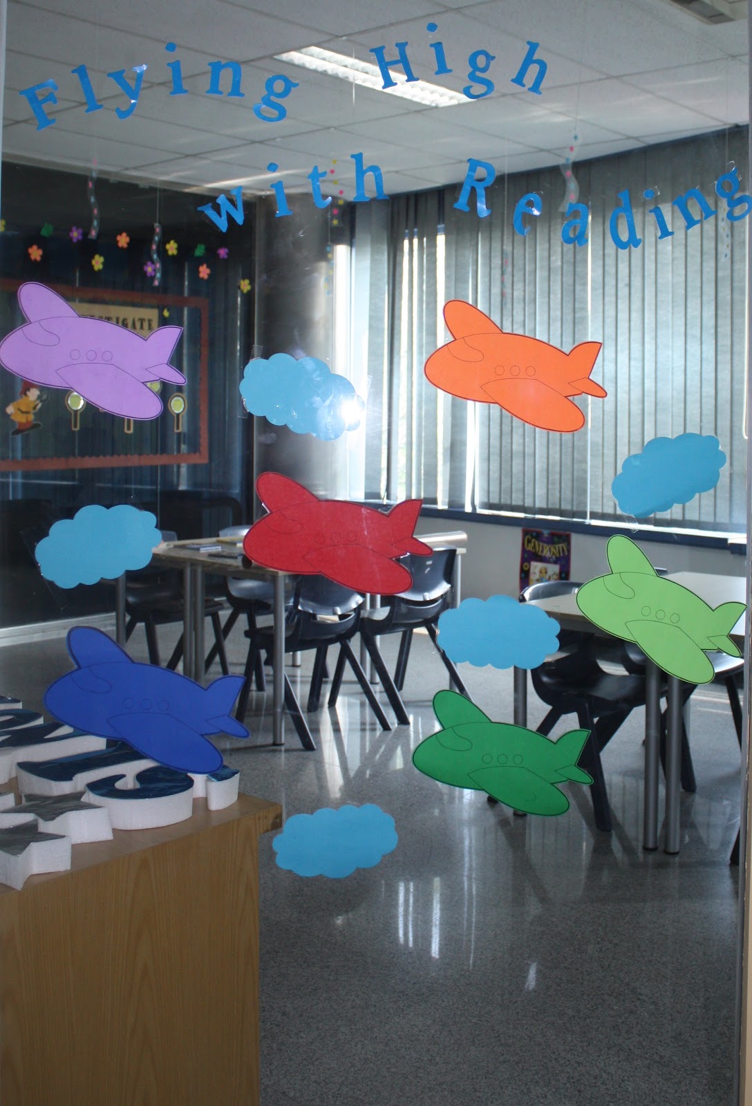 Library Bulletin Boards: Flying High with Reading