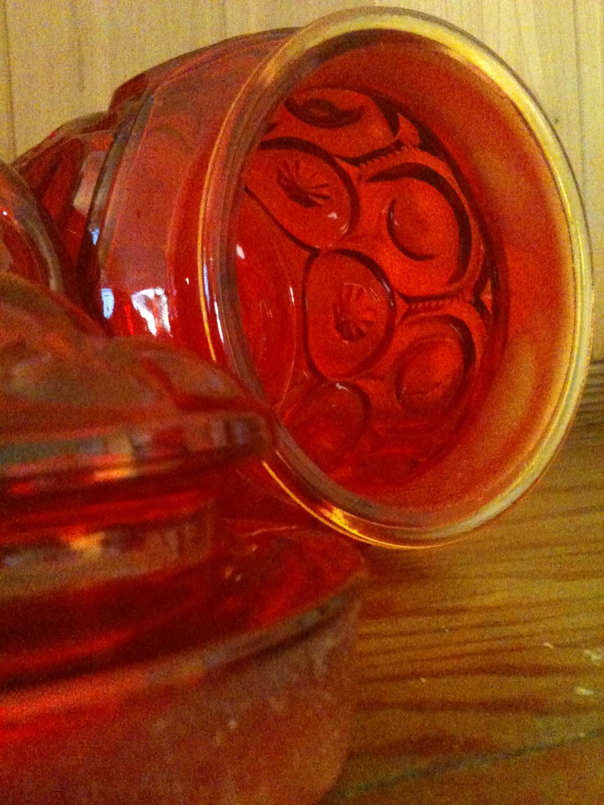 SEATTLE JUNK LOVE: SOLD- mid-century ruby moon & stars glass canisters ...