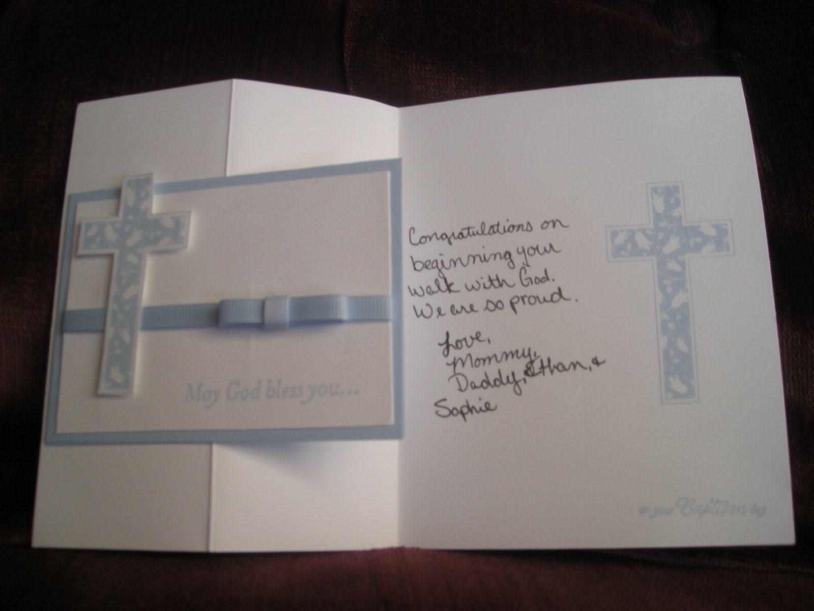 Misti's Memories: Baptism Cards
