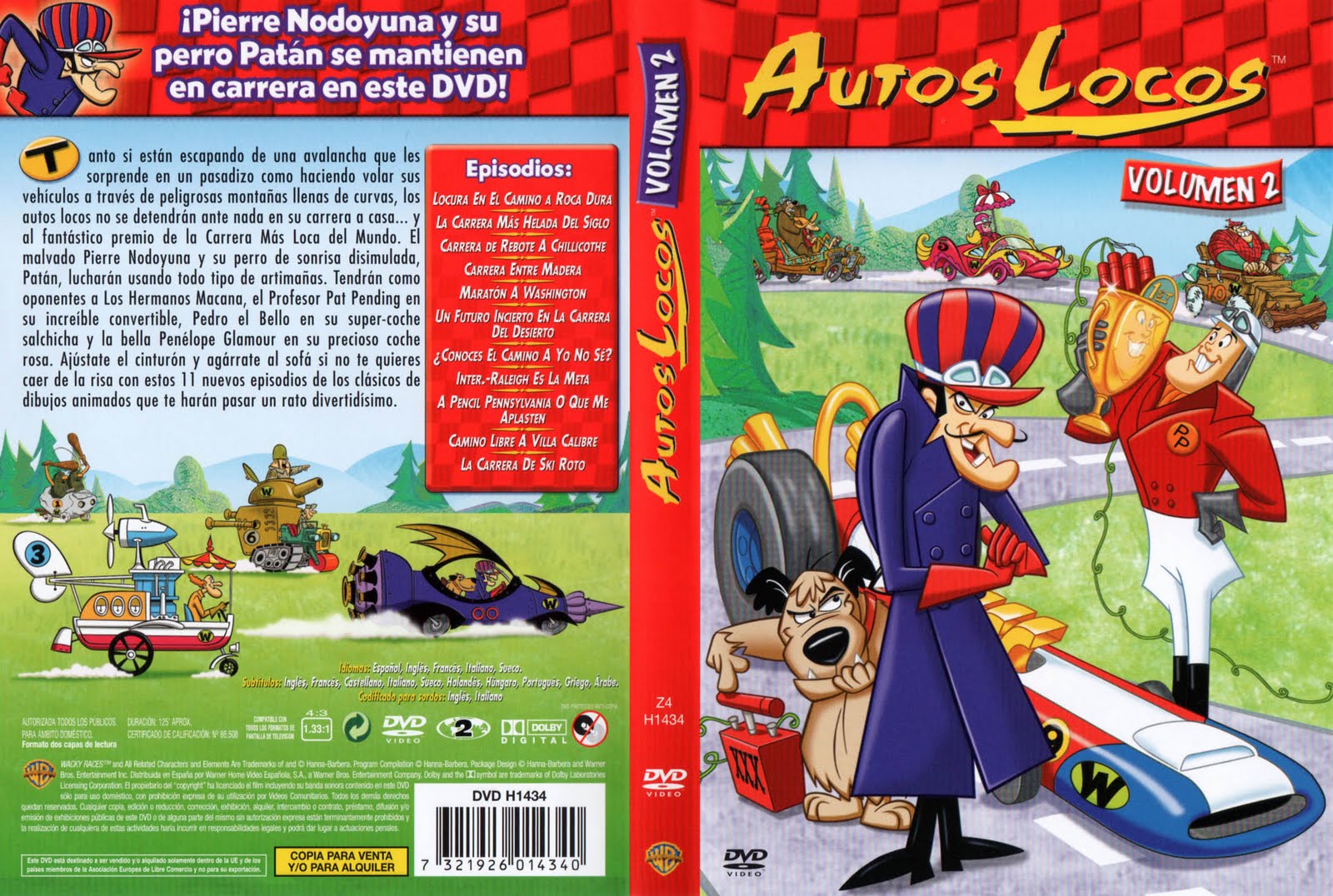 CATALOGO INFANTIL: Los autos locos (3 DVD)