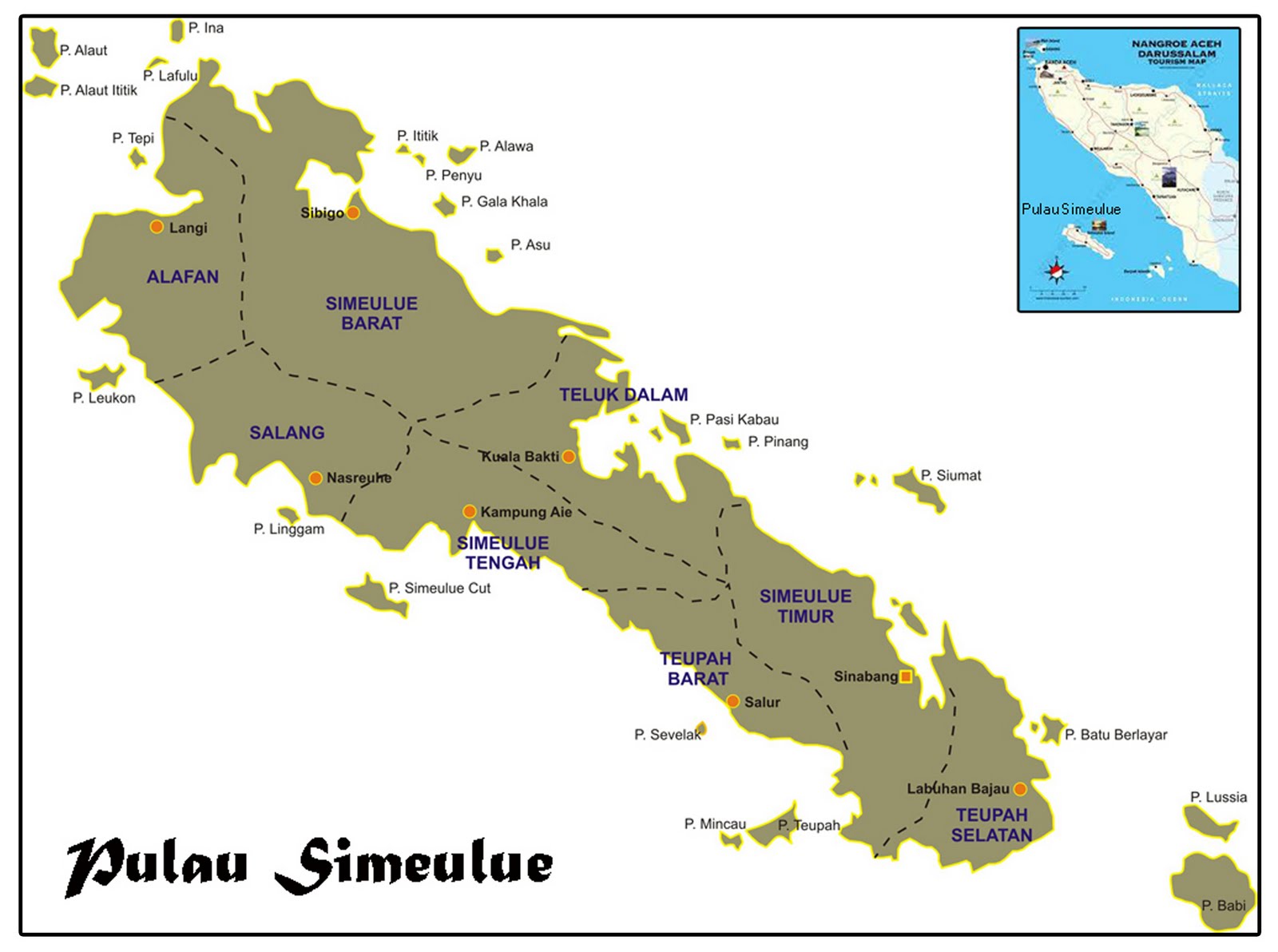 SIMEULUE KEDANG SAFANO: PETA PULAU SIMEULUE