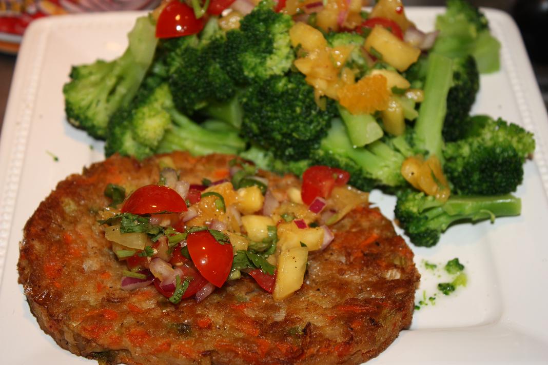 Vegan Epicurean: Quick Light Lunch: Veggie Burger, Broccoli and ...