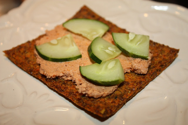 Vegan Epicurean: Carrot Pulp Flax Cracker Bread and Walnut Spread