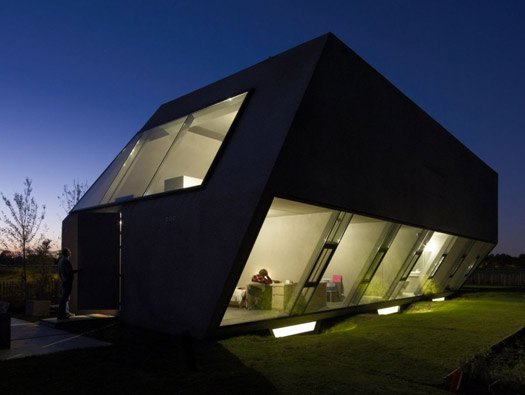 If It's Hip, It's Here (Archives): Outside & Inside A Modern Slanting ...