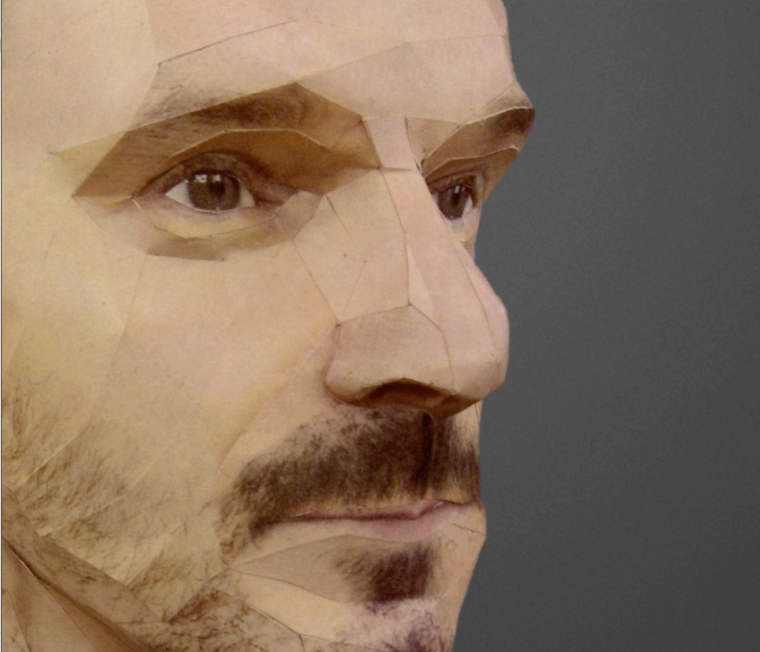 If It's Hip, It's Here (Archives): 3D Sculpted Paper Heads By Bert Simons