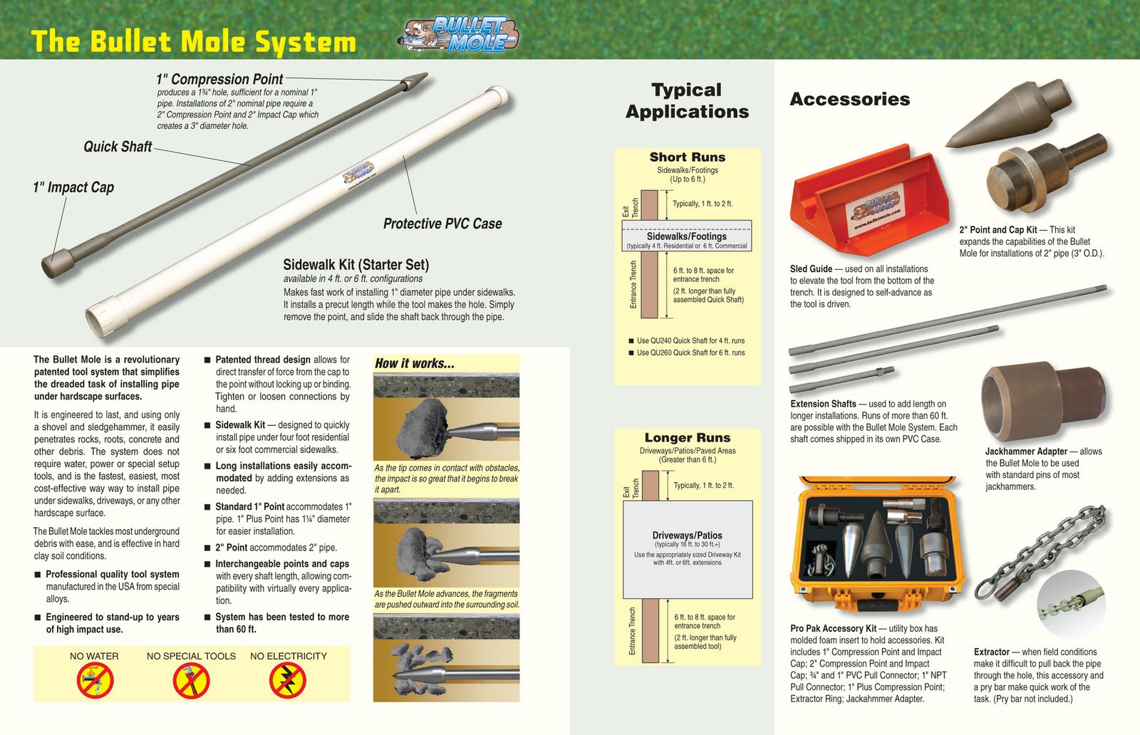 Robert Deckman Portfolio: A brochure for the BulletMole