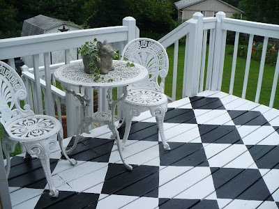 Metamorphis Monday - Checkerboard Deck - A Cultivated Nest
