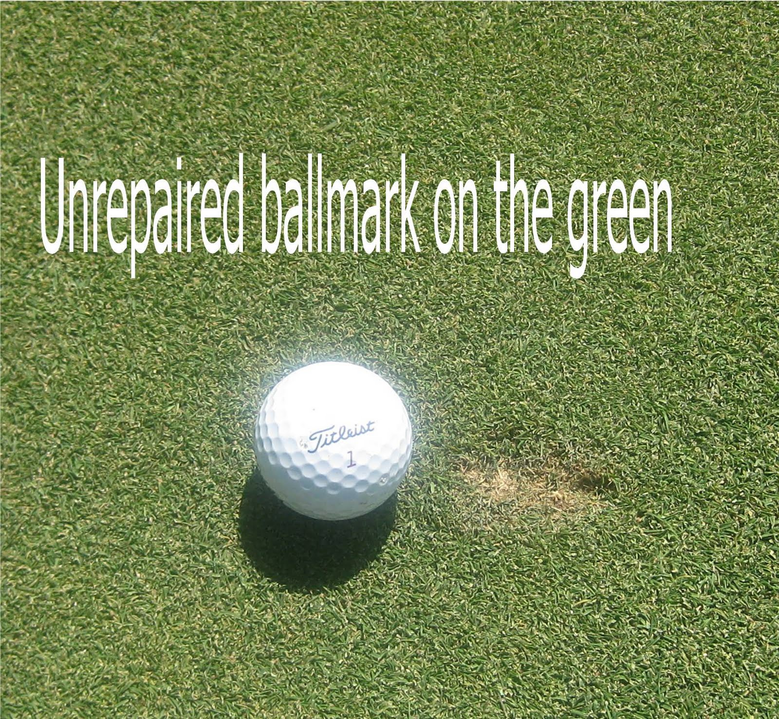 Northmoor Country Club Golf Course Operations: Destructive Ball Marks
