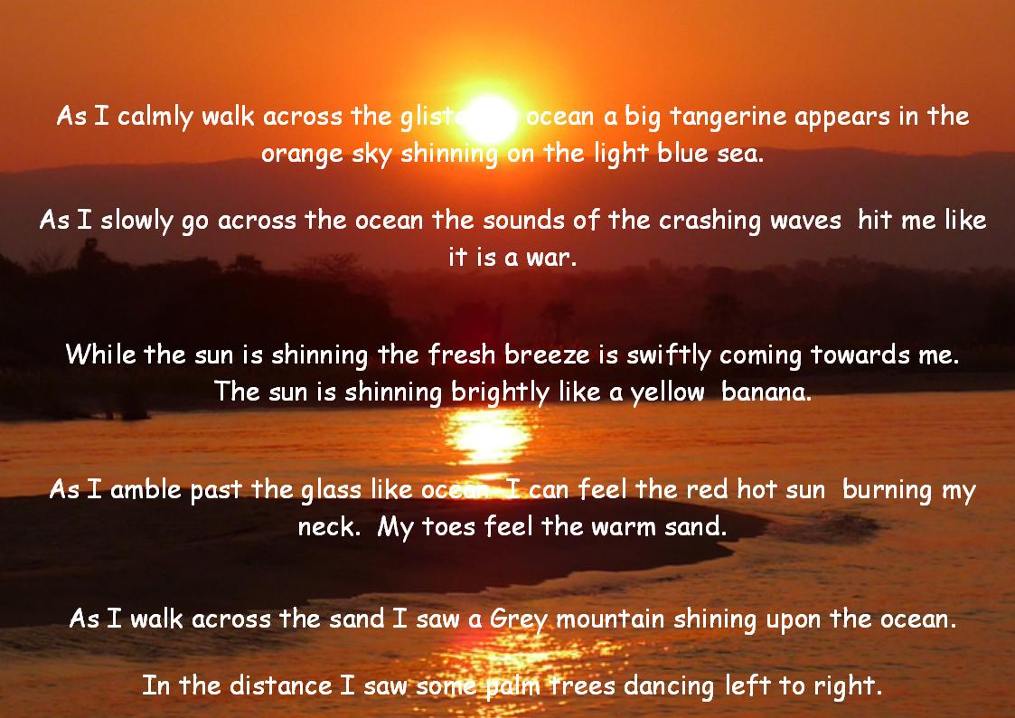 5/6B Class Blog: Descriptive Poetry