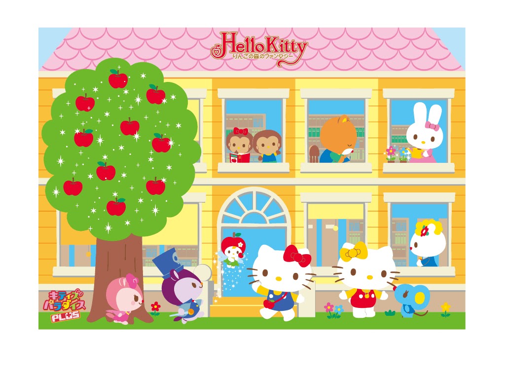 Mimmy and Hello Kitty: Wallpaper Mimmy and Hello Kitty House