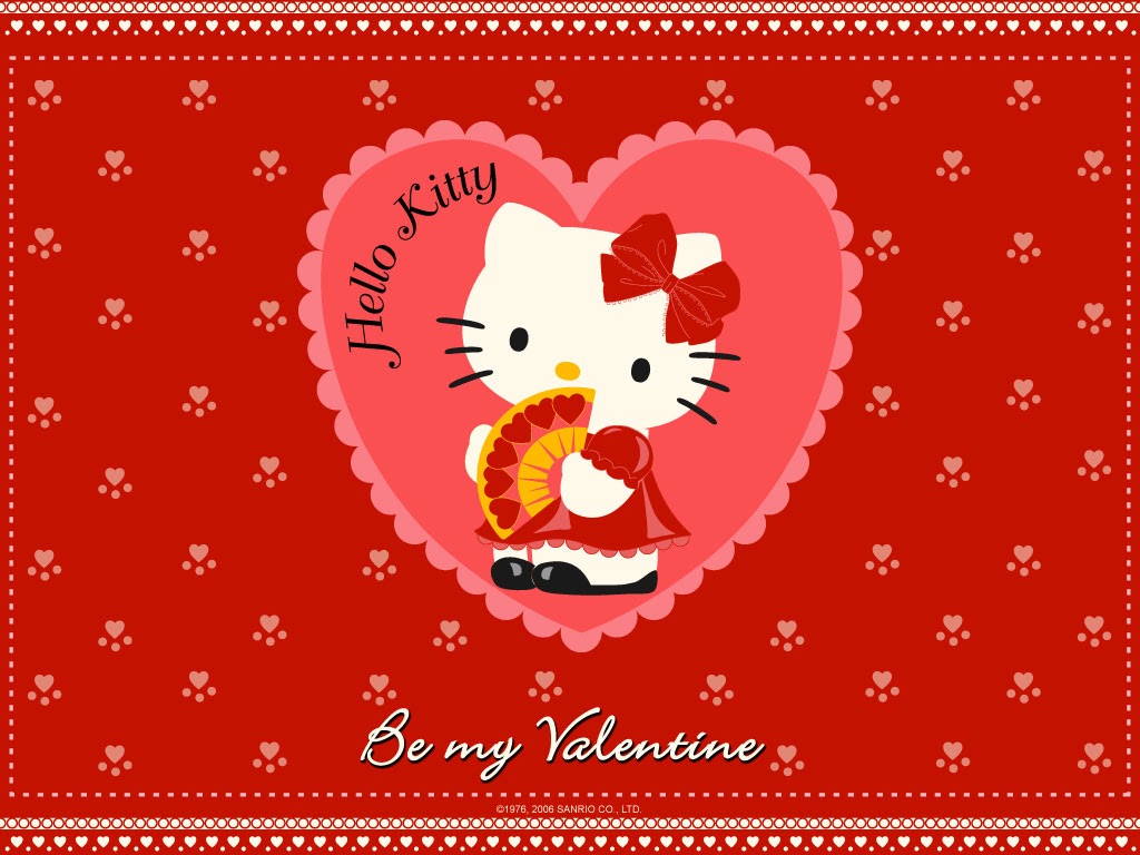 Mimmy and Hello Kitty: Wallpaper Hello Kitty Red Heart