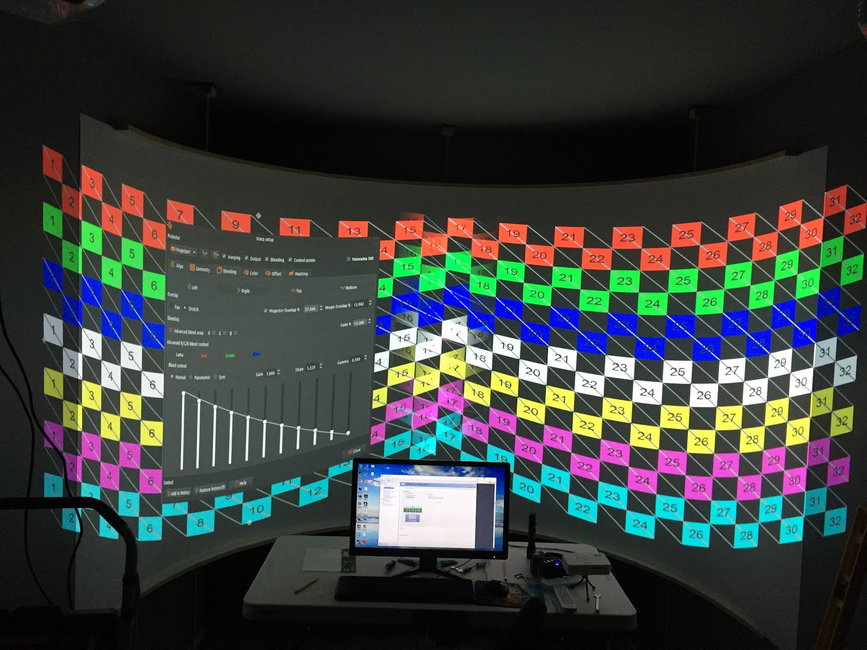 Gabe's Cessna Flight Sim: Projectors recieved, Installed, Calibrated!