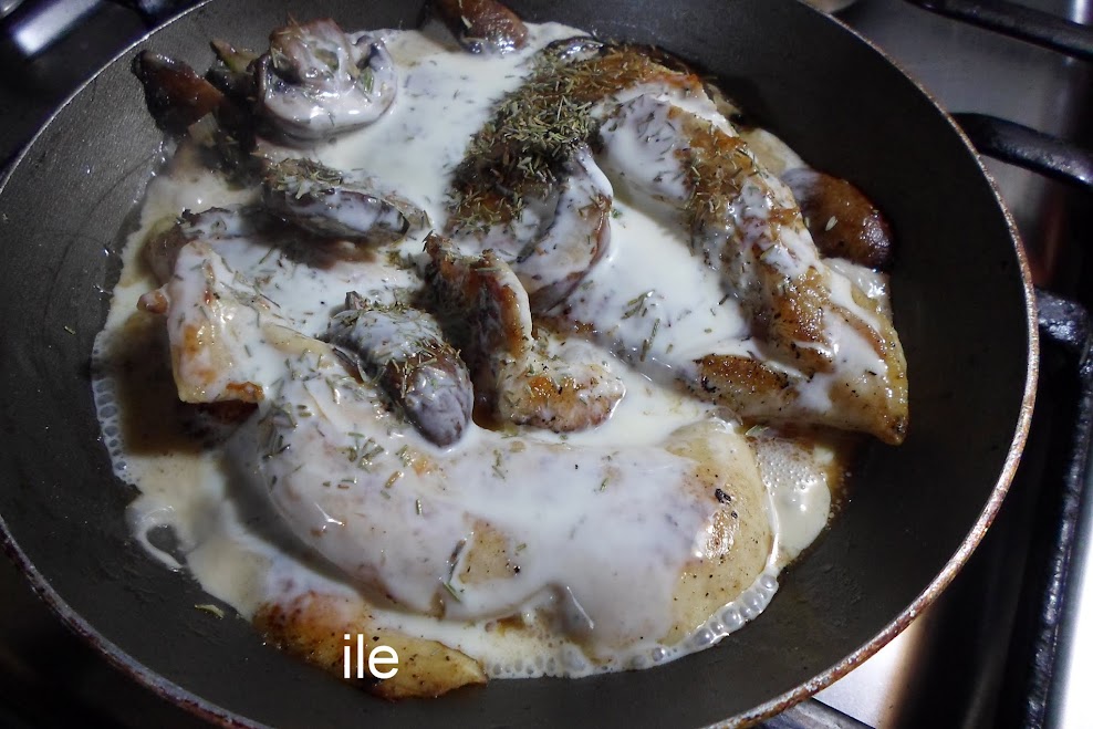 Pollo al champiñon - re fácil de preparar - La cocina de ile